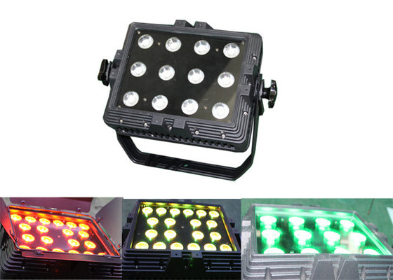 12pcs 15w Rgb 3in1 Dmx Outdoor Led Par Light / Ip65 Rgb Led Panel Wall Wash Lights