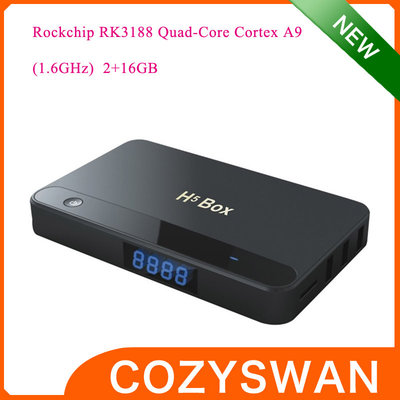 USB HDMI Quad Core A9 Rk3188 1.6GHZ Android Smart TV Box H5 Mail 400 802.11 b/g/n WiFi