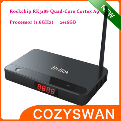 Smart V4.0 Android 4.2 TV Box H5 Rk3188 1080p Full HD Dual Core Google Android 4.2 TV Box
