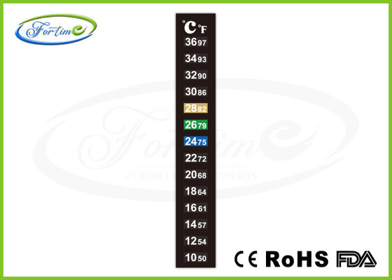 Heat-sensitive Liquid Crystal  LCD Aquarium Thermometer Strips with Back Adhesive Stickers