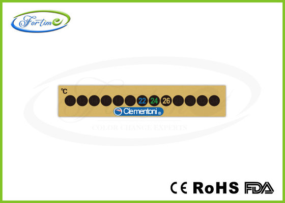 OEM LCD Adhesive Color Change Fish Aquarium Thermometer 10 ~ 34℃ High Accuracy