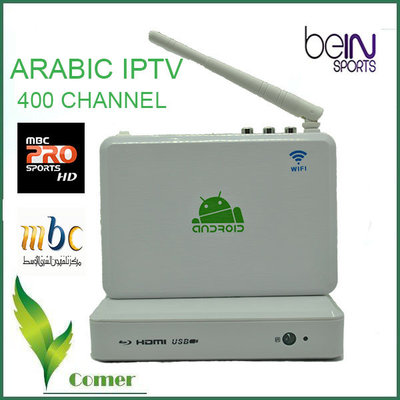 Android 4.4.2 Arabic IPTV ARABOX 400 Support XBMC For One Year Free Watch