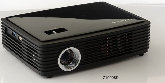 Android 4.2 OS. Smart Mini Projector with 1000 ANSI Lumens , MHL Port