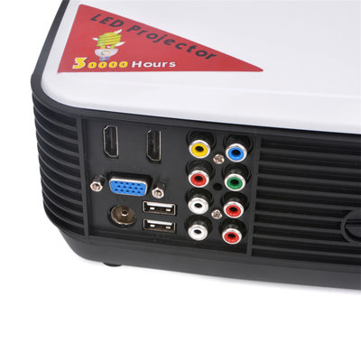 140W led lamp , 50000 hours Lamp life PH5 2500lumens LED Mini Projector with HDMI / USB /  TV