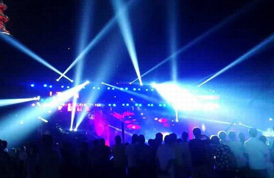 rainbow effect Rotating 300 W Moving Head Beam Light , Professional Stage Lighting