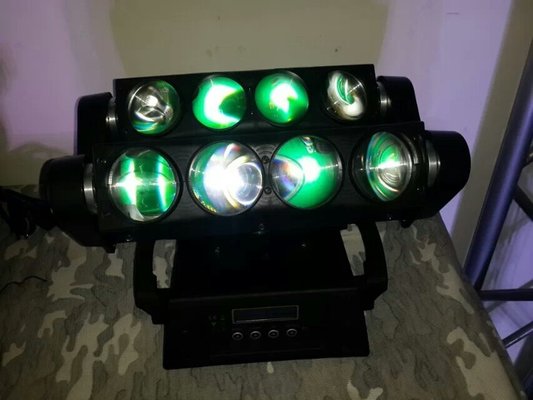 DMX512 LED 8 Eyes Moving Head Beam Light Cree Bulb Spider Pan / Tilt Rotate