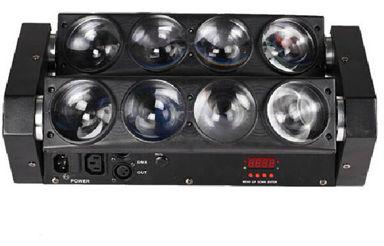 Single White Or 4 In 1 RGBW LED Moving Head Beam Light Cree Bulb 8Eyes Spider DMX Stage Lighting