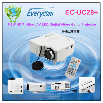 Pocket Home Projectors LED Mini Game Projector with USB HDMI VGA SD AV Port