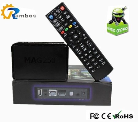 Portable MAG250 Linux System IPTV Set Top Box High Definition RS-ID17 Media JavaScript API