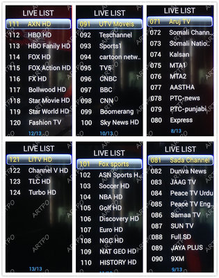 India IPTV APK Use for Android IPTV BOX Support 122+ India channles ( SAMAA TV Sada chamel Miunes HD )