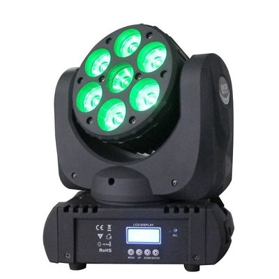LED Moving Head Lights 7X12W 13CH RGBWA