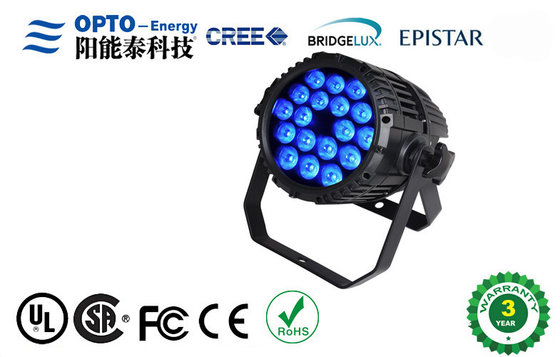 High Power RGBW 4 in 1 64 Led Stage Lights / Black Led Par light For architectural