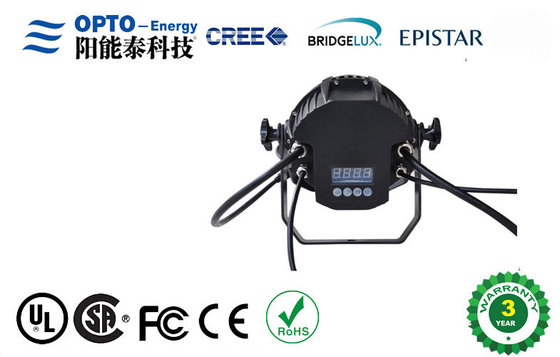 High Power RGBW 4 in 1 64 Led Stage Lights / Black Led Par light For architectural