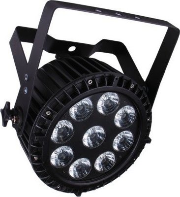 Super bright DMX 512 Disco LED PAR Lights 9X 5 IN 1 RGBWA Stage Light