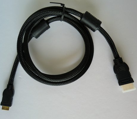 10.2 Gbps High Speed HDMI To Mini HDMI Kabel With Two Ferrite Cores 1080p HDMI Cables