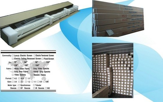 133'' 16/9 3D movie theater projection screen , widescreen roll up projection screen