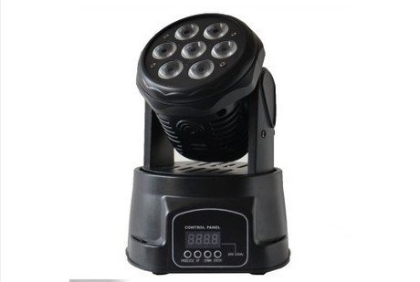 Dimmer / strobe RGBW 4in1 Moving Head LED Stage Lights disco Lighting , 10Wx7pcs