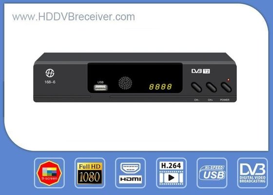 Italia France 512M DDR2 DVB-T2 Digital Set-top Box / Digital Television Receiver