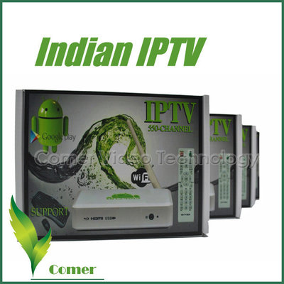 Free Wifi Android Quad Core India IPTV Box ARM Cortex-A9 HI-3716M CPU