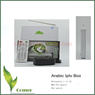 4G Nand Flash Arabic TV Channels Box , Dual Core HD Android OSN TV BOX