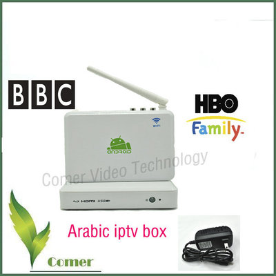 Africa Channels Arabic IPTV Media Player With 1 W Standby Consumption IR Remote 802.11 wifi