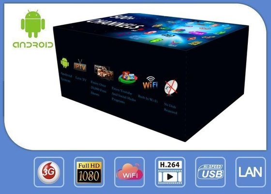 IP2000  XBMC Android Smart IPTV Box Arabic  407 Channels Support U DISK