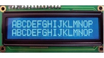 Digital 16 x 2 monochrome LCD display with blue negative for Printer , scanner