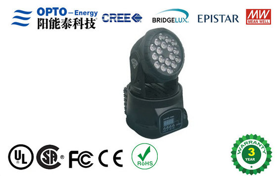 TV studios Zoom RGBW Led Stage Light 60pcs 18W , 12 Channels DMX Moving Head
