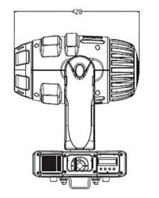 White 100W Moving Head Led Lights Stage Spotlight 270º Tilt For Nightclubs, KTV, Pub