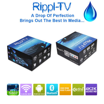 Rippl-TV Android Smart TV Box Quad Core UtilOS Special Edition XBMC 4K2K Internet Media Player