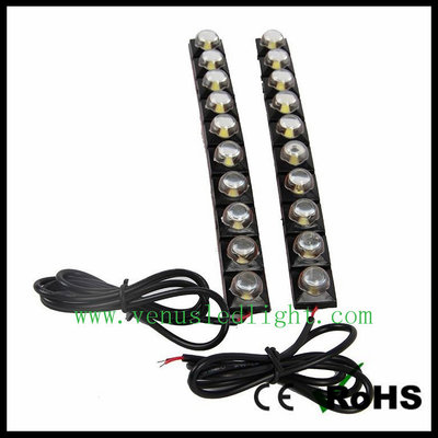 Car Daytime Running Light Head Lamp 10 LED DRL Daylight Kit Super 12V Red