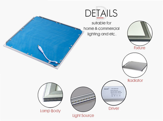 Hotel Dimmable Led Light Panel , Warm White Led Panel 600x600 No Mercury