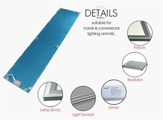 Anti - Glare Square Flat Panel LED Lights For Home OEM / ODM Design