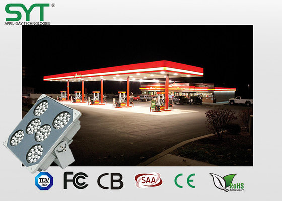 Waterproof Gas Station LED Canopy Lights Die - Casting Aluminum Shell