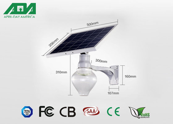 Light Control 6 W Bright Solar Led Street Light Moonlight Type , Energy Efficient