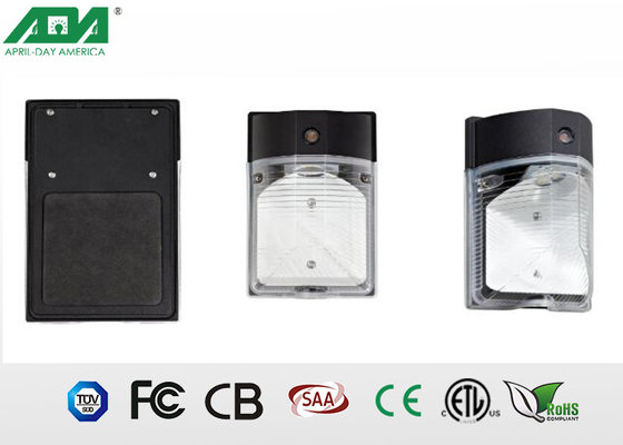 ETL DLC Mini Outdoor Wall Led Lights , Nichia Led Chip Wall Pack Security Lighting