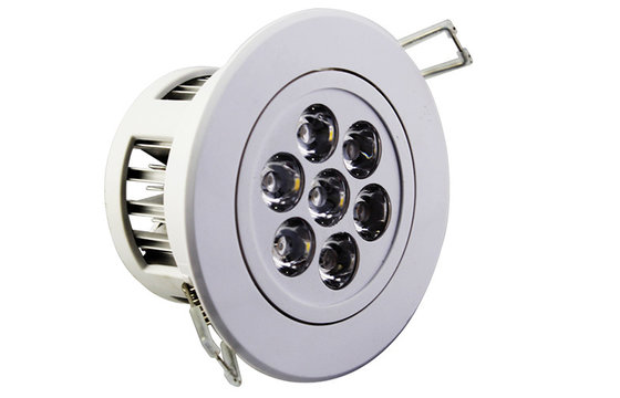 7 Watt 540 Lumen LED Ceiling Light PF 0.92 Office Lighting Aluminum Alloy PC Body