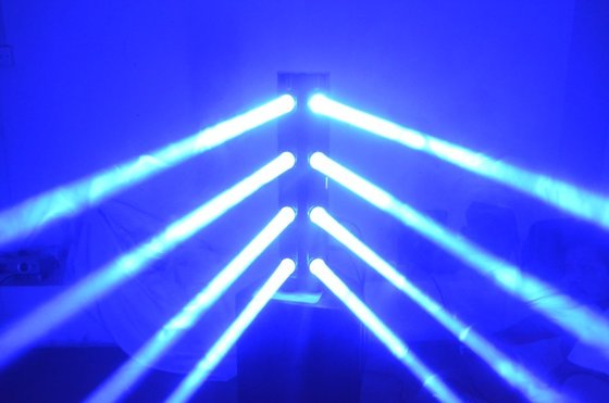 Disco Strobe Beam Light RGBW LED Moving Head Light DMX Stage Lighting