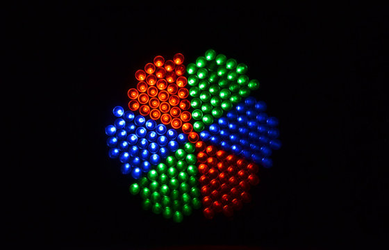 20W Portable LED 183Bulbs RGB Flat Par Light For Family Party Using