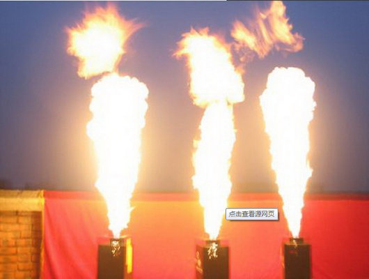 DMX512  Fog Bubble Spray Fire Machine nightclubs with 2 meters  Height