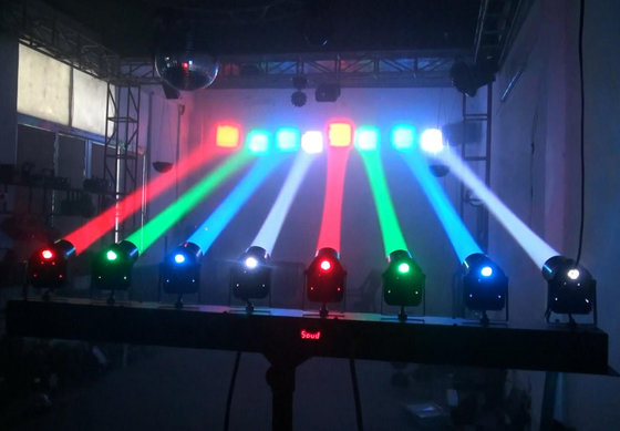 8 * 5w RGBW LED Effects Lighting 8 heads Spot Beam Light For Disco