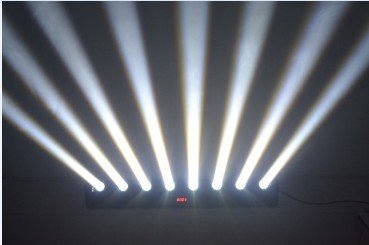 RGBW DJ LED Beam Moving Head Light 8 Eyes Stage Strobe Light 100W 3200K - 10000K