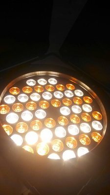 Stage Show / Fresnel LED Par Lights 54pcs x 3W White Amber Color Par Lights