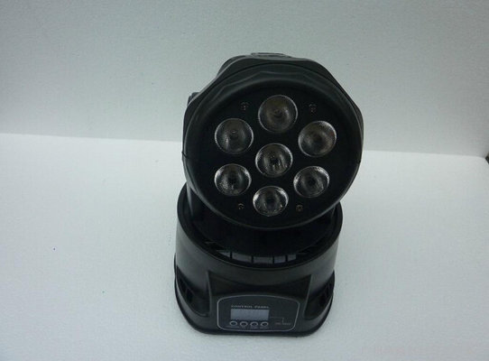 Mini LED 10Watt RGBW 4 in 1 LED Moving Head Wash Light  7Bulbs For Stage