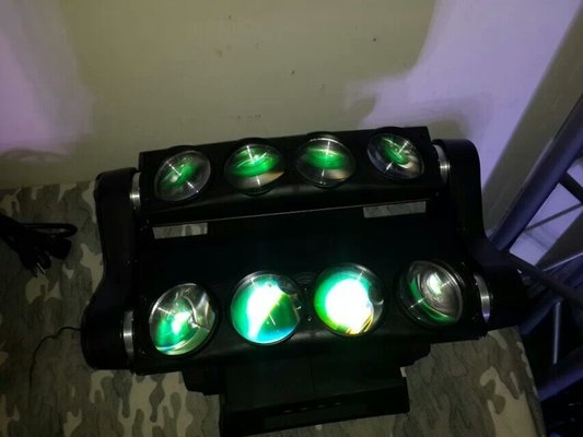 DMX512 LED 8 Eyes Moving Head Beam Light Cree Bulb Spider Pan / Tilt Rotate