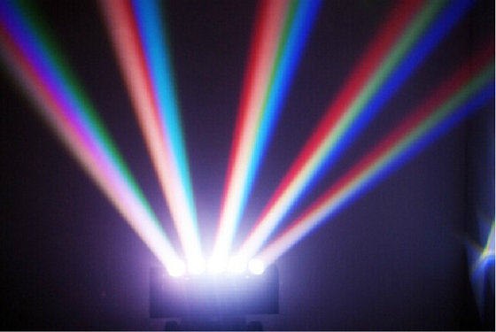 LED Moving Head Light  5 Eyes x 10W 4 In 1 RGBW Beam Applicable for Stage Show