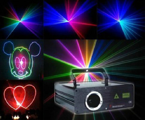 500MW Full Color Animation Laser Stage Lighting / Night Club Stage Laser Light