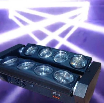 80Watt Led 8Eyes 10W RGBW Moving Head Beam Spider Light Lumen Bulb