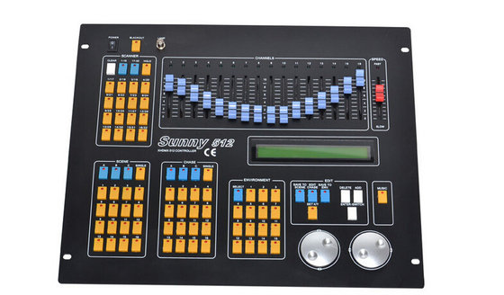 Stage Lighting Sunny512 DMX Controller With LCD Display For Moving Head Lights