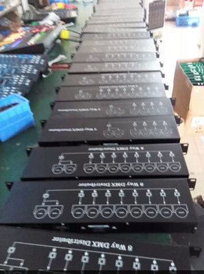 8 Way DMX512 Stage Lighting Controller Distributor Materials Iron AC90V - 240V